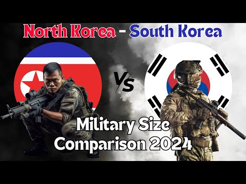 North Korea – South Korea Military Size Comparison 2024
