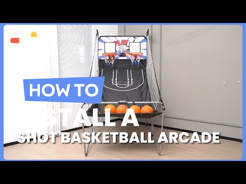 How to Install the Foldable Dual Shot Basketball Arcade Game | SP37878 #costway #howto