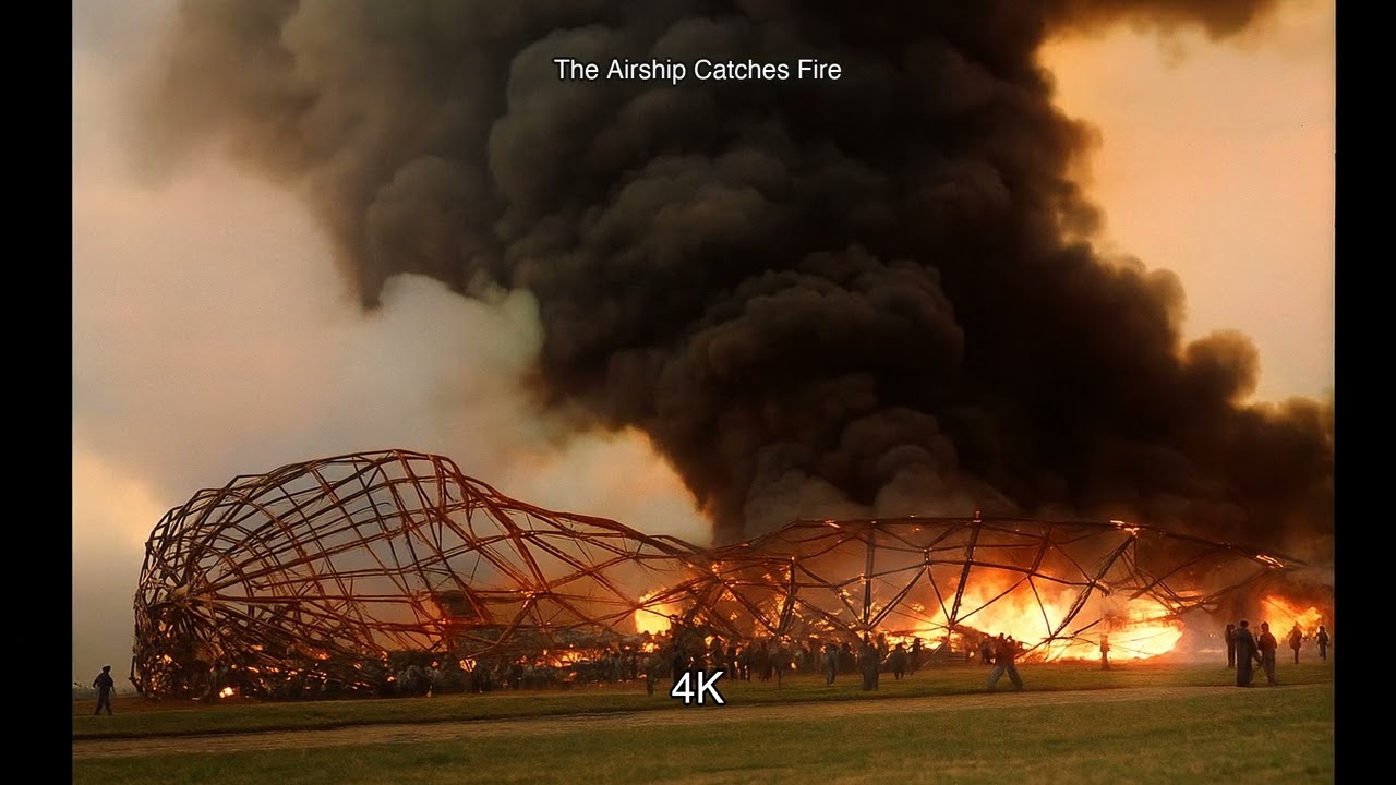 144p to 4K — Hindenburg Disaster 1937