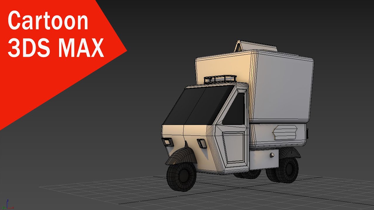 Modeling cartoon vehicle 3ds max beginner tutorial FINAL PART