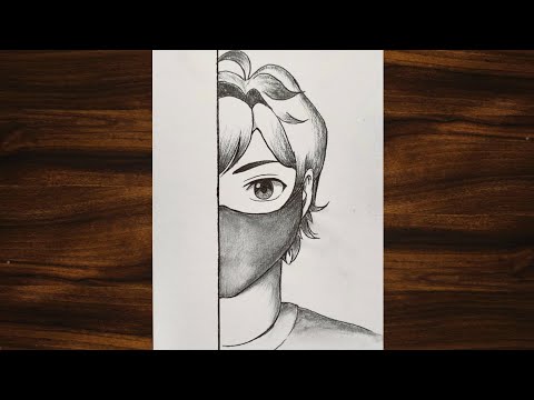 Easy Anime drawing || How to draw anime step by step || Easy drawing for beginners