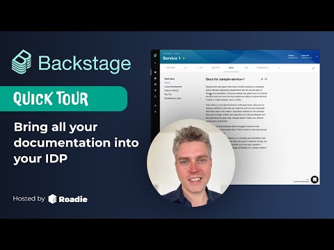 Spotify Backstage: bring your documentation into your Dev Portal