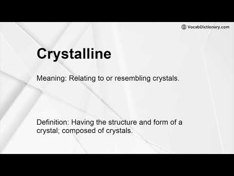 Crystalline Meaning