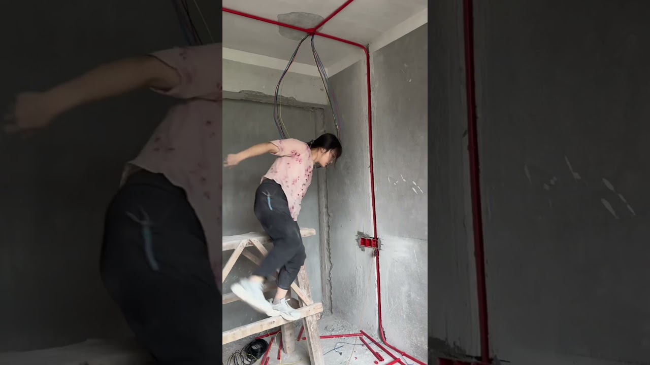 What are the twisted electrical conduits on the ceiling?#electrician