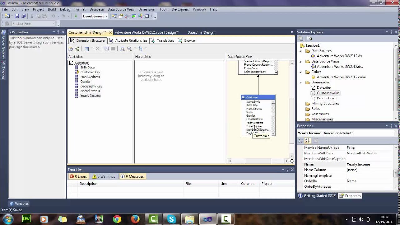 Lession 2 SQL Server 2012 Tutorials - Analysis Services Multidimensional Modeling