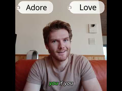 Learn The Difference - Adore & Love #Shorts #Learnenglish