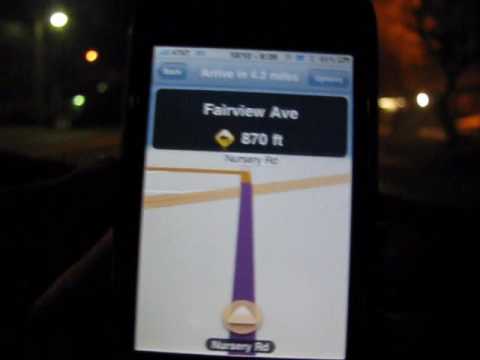 MapQuest Navigator iPhone Review - Route Recalculation