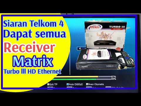 Cara tambah siaran direciver matrix mpeg4 HD