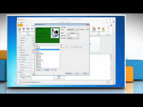 Microsoft® Outlook 2010: Create Electronic Business Cards