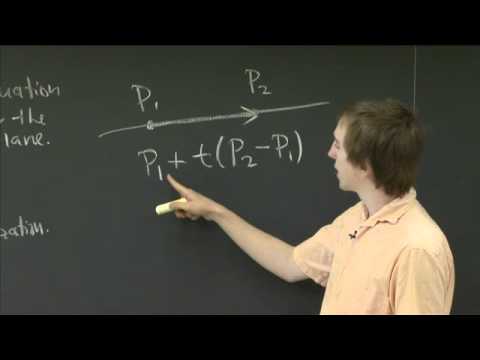 Parametric line intersecting a plane - Multivariable Calculus Video ...