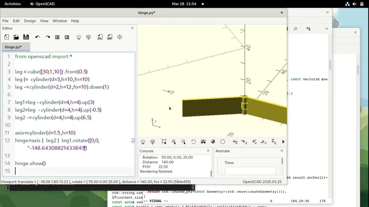 Interactive Open(Python)SCAD