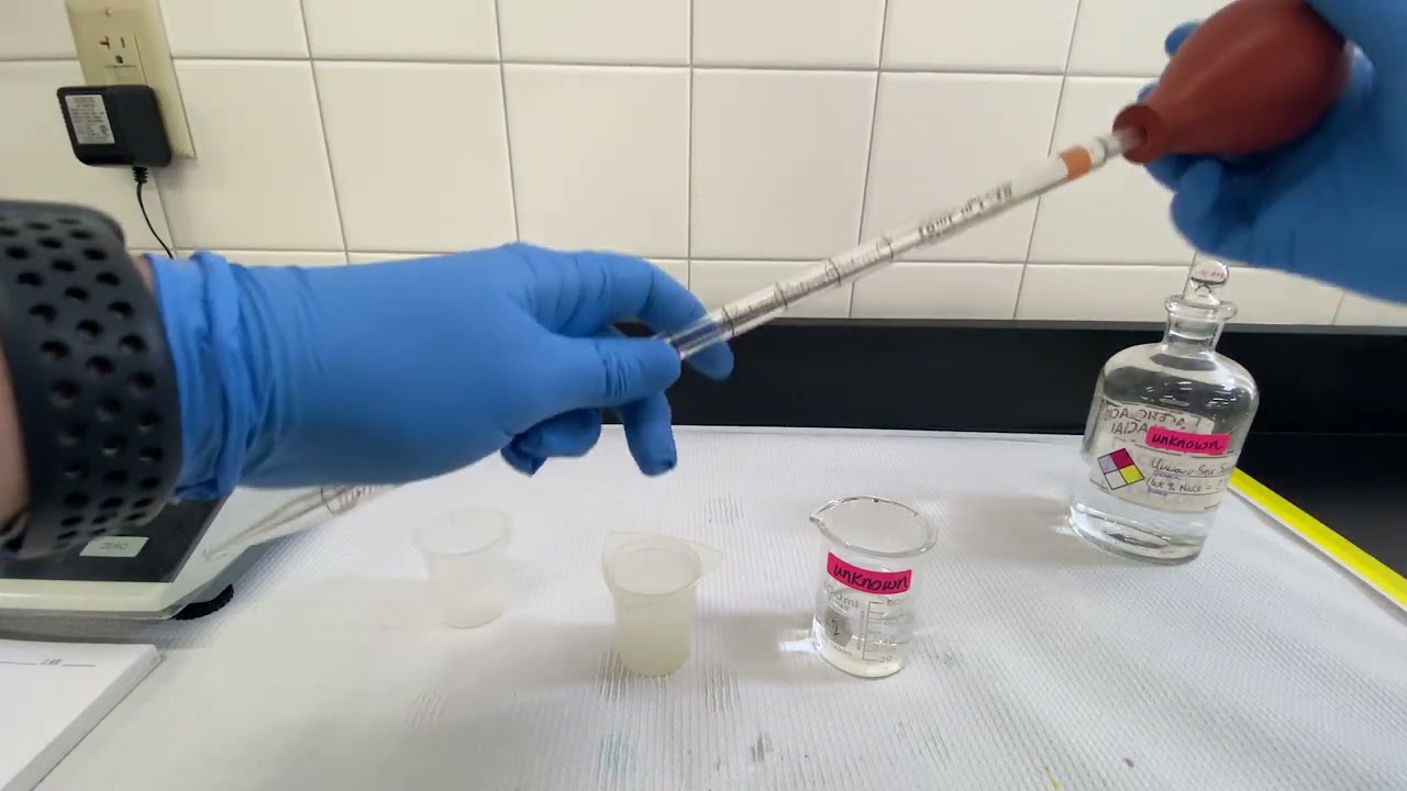 CHEM1105 – Lab E – Experiment 4 Video – Denisty