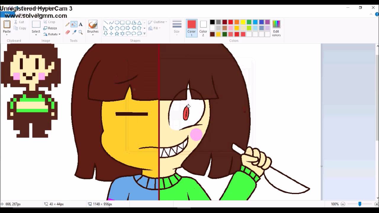 [Undertale] Frisk and Chara speedpaint