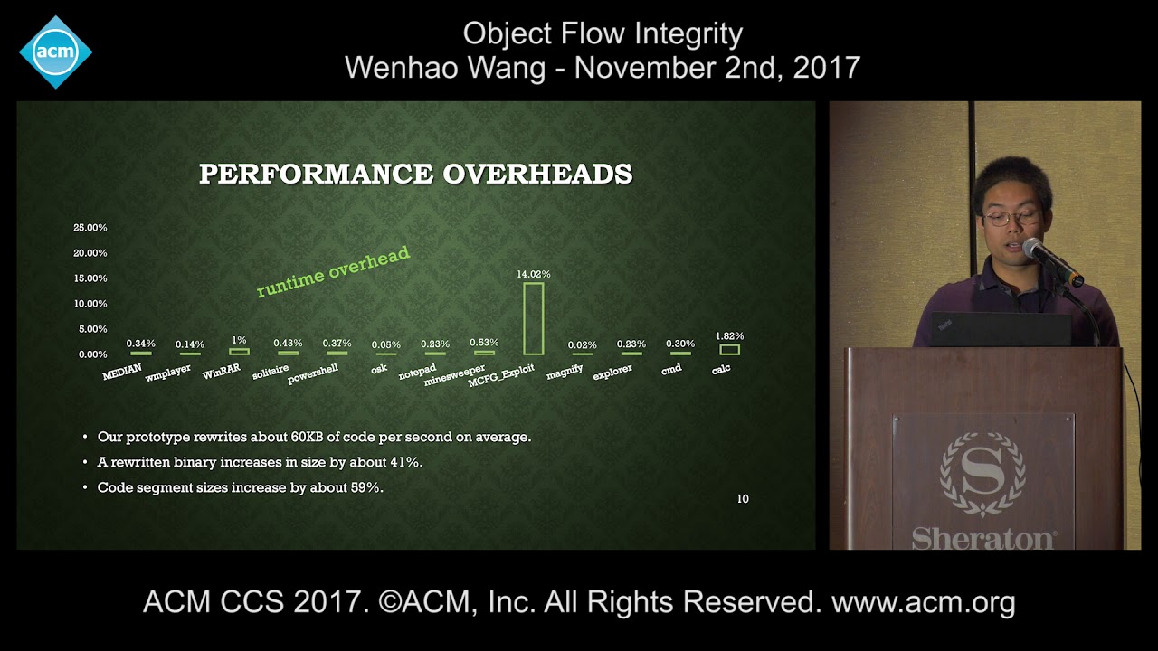 ACM CCS 2017 - Object Flow Integrity - Wenhao Wang