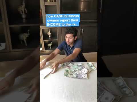 how CASH business owners report their INCOME to the irs #shorts