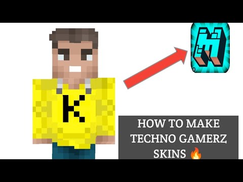 HOW TO MAKE FREE TECHNO GAMERZ SKIN ON MINECRAFT #technogamerz #minecraft