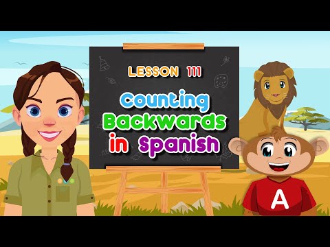 Spanish for Kids - Counting Backwards in Spanish - Spanish Safari Lesson 111