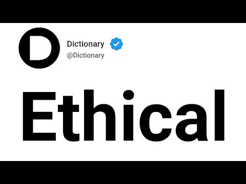 Ethical Meaning In English