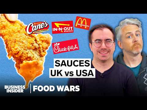 US vs UK Fast Food Sauces | Food Wars | Insider Food