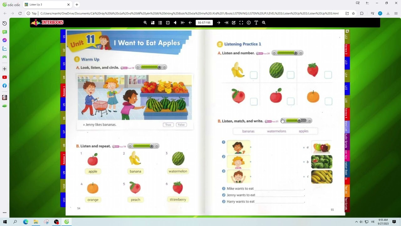 LISTEN UP 3 - UNIT 11