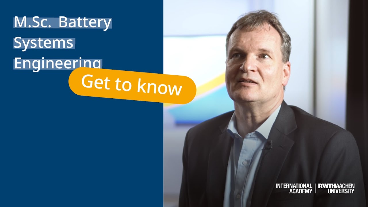 New Master’s Degree Program: M.Sc. Battery Systems Engineering
