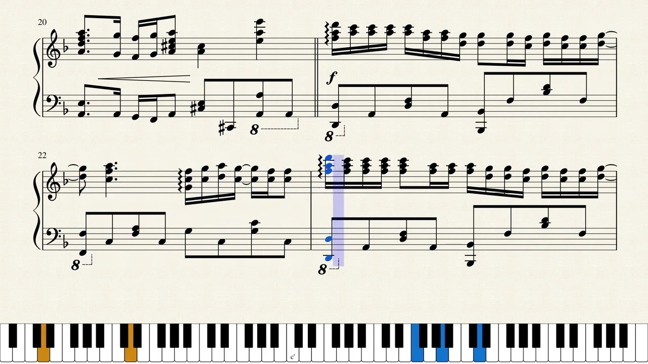 Suzume - Full Main Theme [Piano Sheet Music]