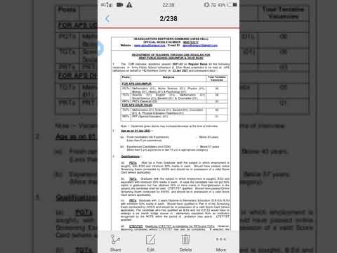LATEST ARMY SCHOOL VACANCY ( REGULAR )