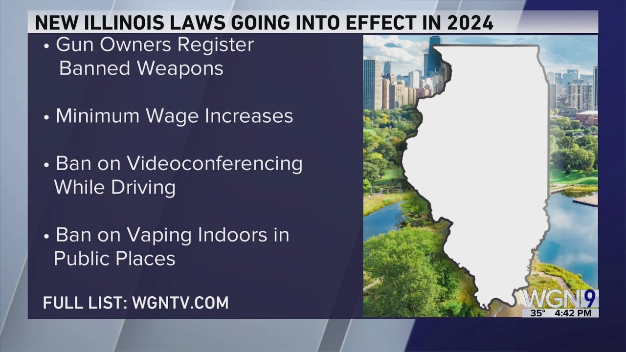 Here's a list of new Illinois laws going into effect in 2024