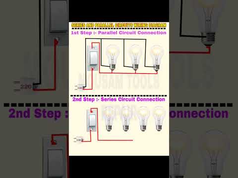 Series And Parallel Circuits wiring Diagram || #serial#parallel#bulb#diagram#connection#shortviral