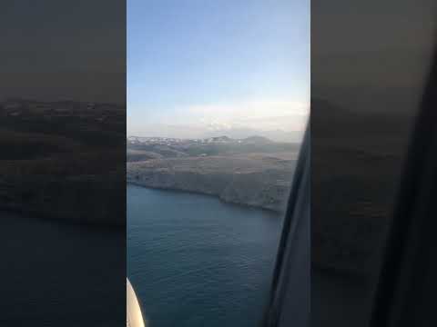 Landing in Crete Airport- Greece #airport #landing #crete #greece #holiday #airplane #summer #kreta