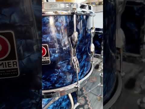Premier 202 Outfit Drum Kit Set Vintage 1960's Blue Pearl | Reverb