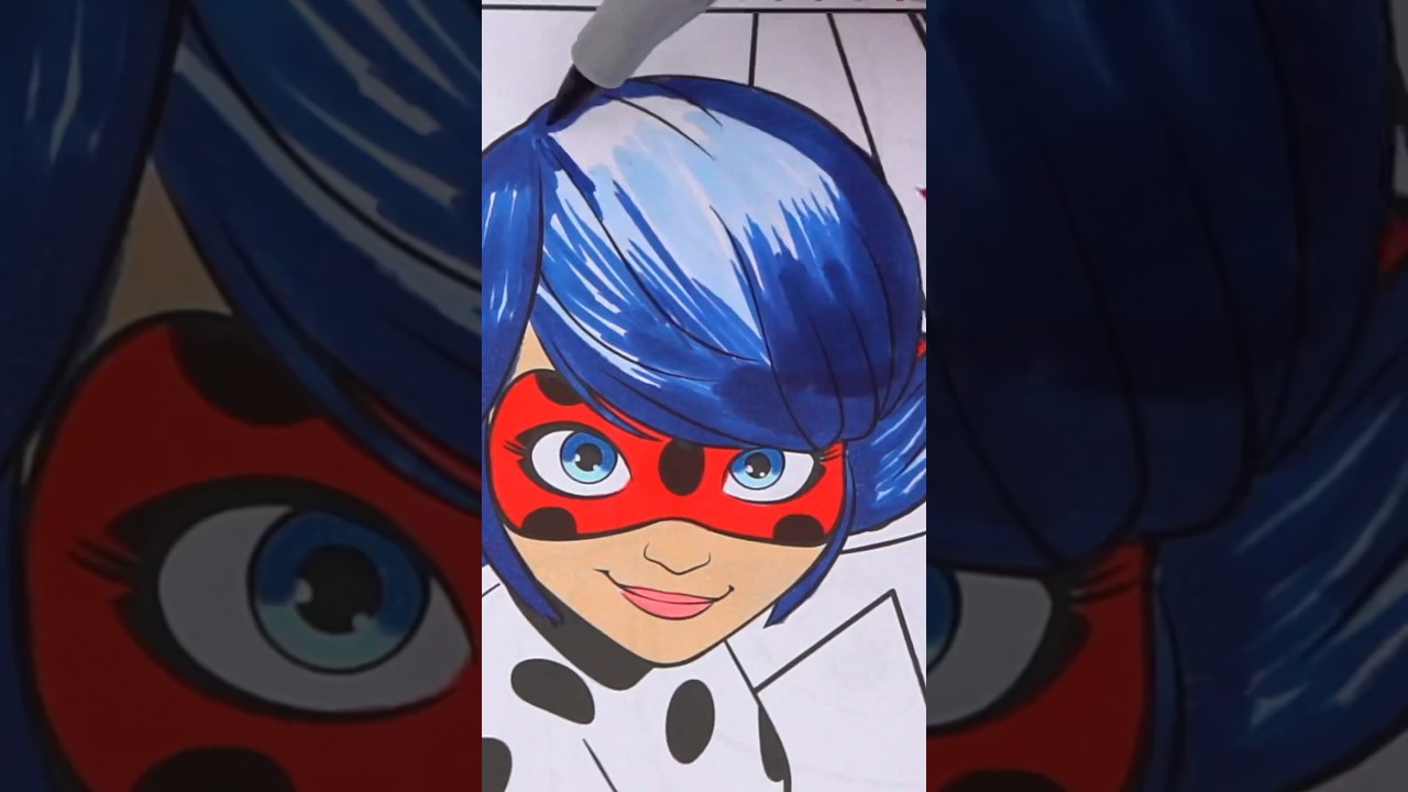 Coloring Ladybug 🐞 #miraculous #ladybug #coloring #art #drawing #miraculousladybug