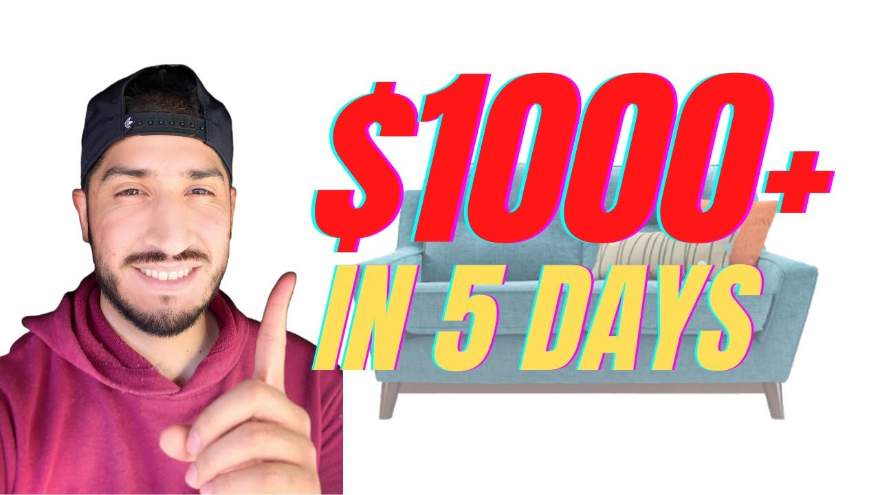 I tried couch flipping like Ryan Pineda | Best side hustle in 2021 | HUGE PROFITS!
