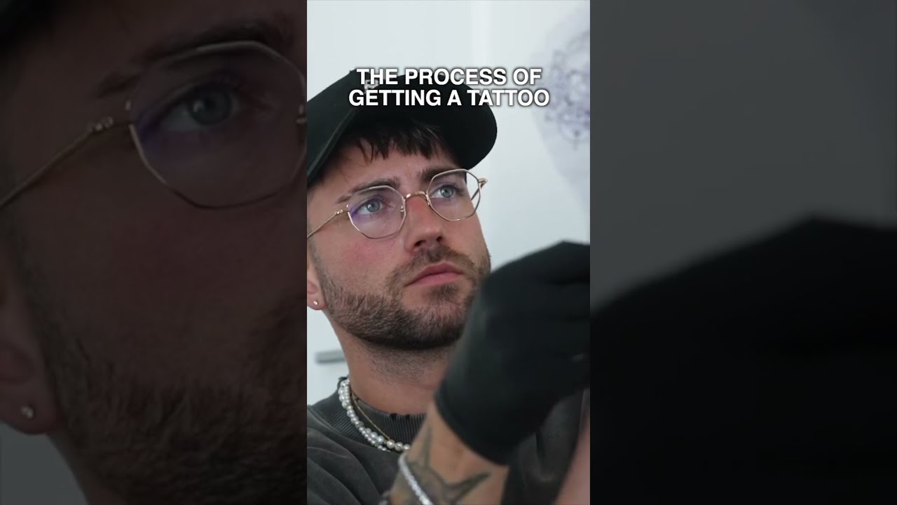 The PROCESS of getting a TATTOO #shorts