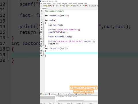 To calculate factorial of a given number using recursive function in c programming