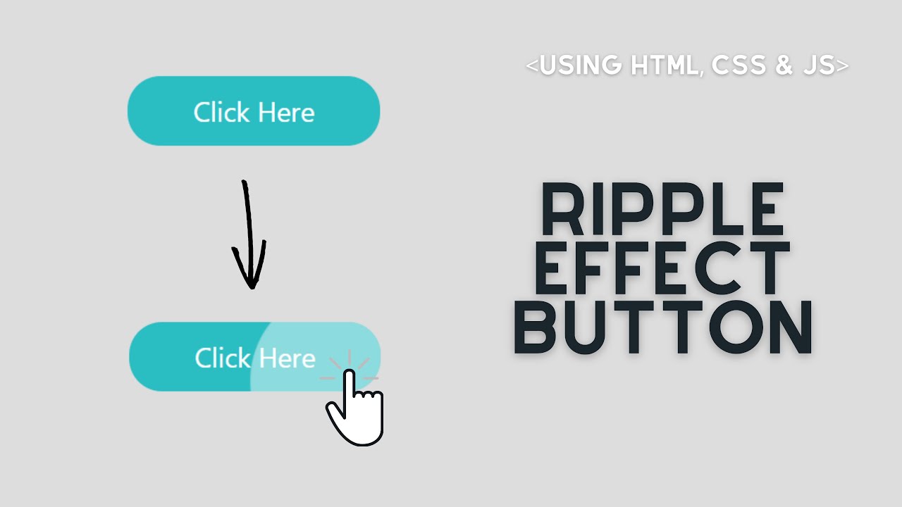 Ripple Effect Button using HTML, CSS, & JavaScript | Coding Room
