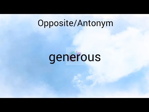 generous opposite/Antonym || Googul Dictionary #generous