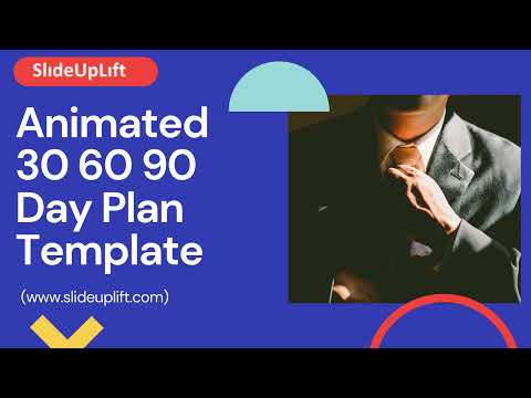 Animated 30 60 90 Day Plan For New Managers | Animated PowerPoint Template