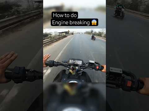 How to do engine breaking + downshifting in bike 😱 | @rakkovlogs #enginebreaking #downshifting