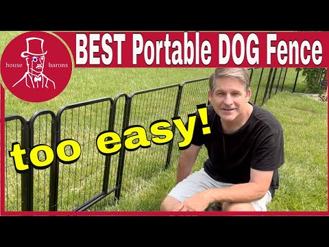Affordable Dog Fence | Install Portable Fence, Backyard or RV Camping