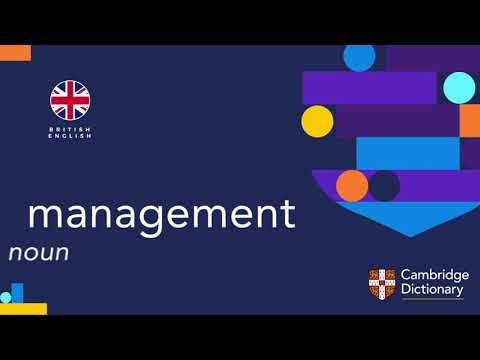 How to pronounce management | British English and American English pronunciation