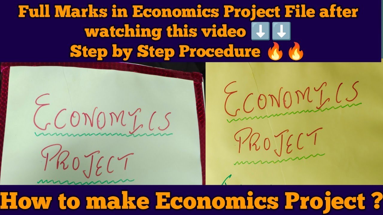Class 12 Economics Project | CBSE | ICSE | ISC | State Boards | How to make Economics Project