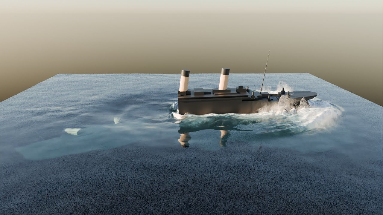 Titanic Sinks in the Daytime | CELL FLUIDS RENDER