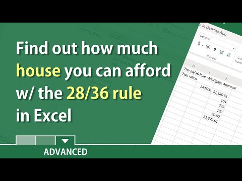 Use the 28/36 rule to find out how much house you can afford by Chris Menard