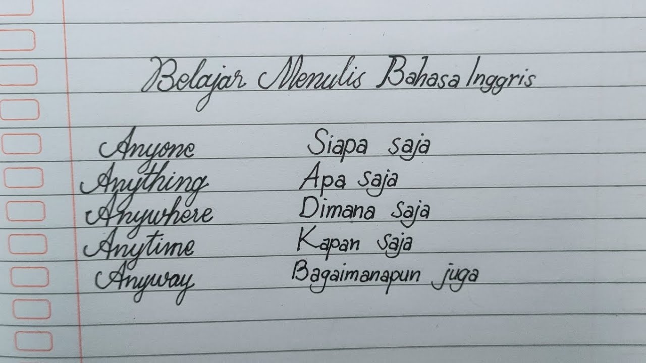 Belajar menulis | cursive writing | #learning #belajar 