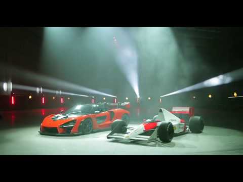 The McLaren Senna laying down rubber at the new McLaren Composites Technology Centre