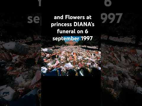 flowers at Queen Elizabeth's and Princess DIANA's funeral ||#QueenElizabeth#princessDiana #song