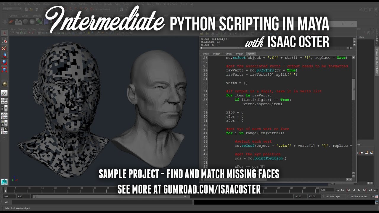 Intermediate Python in Maya, Sample Tutorial - Ch. 03