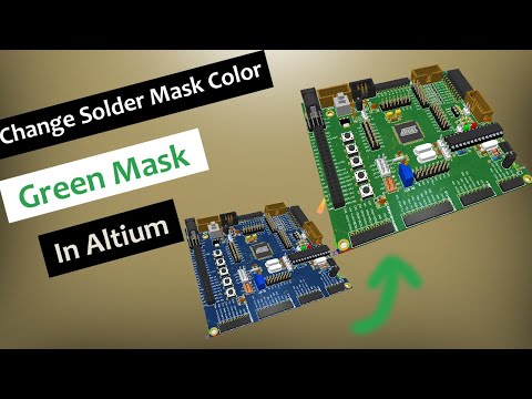 Green Mask in Altium |Change Solder Mask color