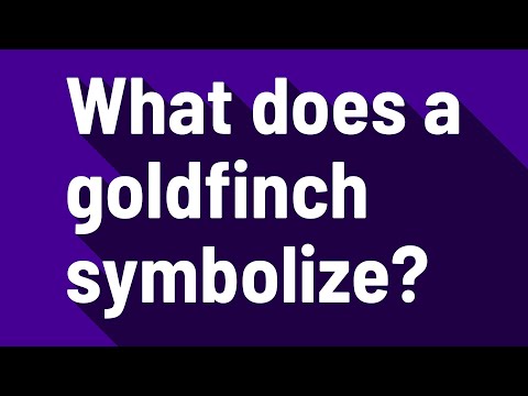 What does a goldfinch symbolize?